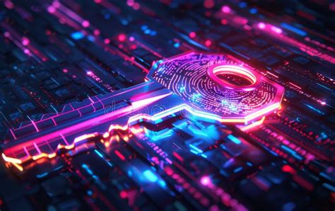 Cyber Security Concept Fingerprint On Computer Circuit Board Stock Illustration Illustration