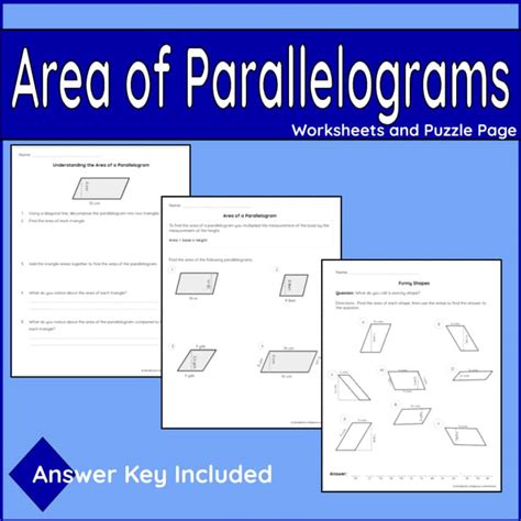 Area Of Parallelograms By Bradfords Classroom Connections Tpt