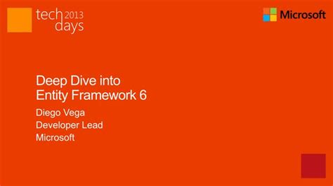 Deep Dive Into Entity Framework 60 Pptx Databases Computer Software And Applications