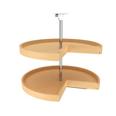 Rev A Shelf Lazy Susan Pie Cut Banded Wood 2 Shelf Reviews Wayfair
