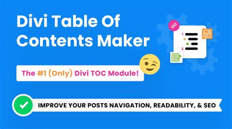 Divi Table Of Contents Maker Divi Extensions