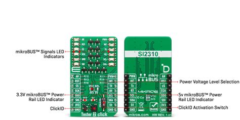 tester 2 click mikrobus™ pins logic level monitor mikroe 6466