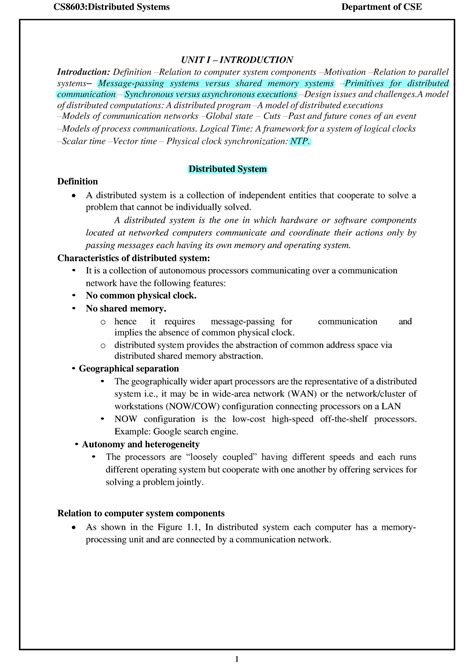 U1 Unit 1 Unit I Introduction Introduction Definition Relation