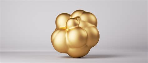 3d 렌더링 간단한 기하학적 모양 원시 추상 객체 황금 덩어리 흰색 배경에 고립 된 디자인 요소 3차원 형태에 대한 스톡 사진 및 기타 이미지 Istock