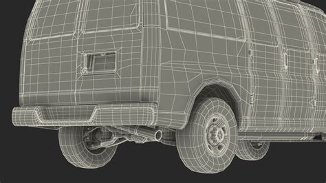 상업용 화물 밴 화이트 3d 모델 129 3ds Blend C4d Fbx Max Ma Lxo Obj