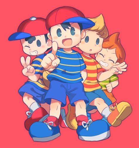 Ness Lucas Claus And Ninten Mother And 3 More Drawn By Satokichi