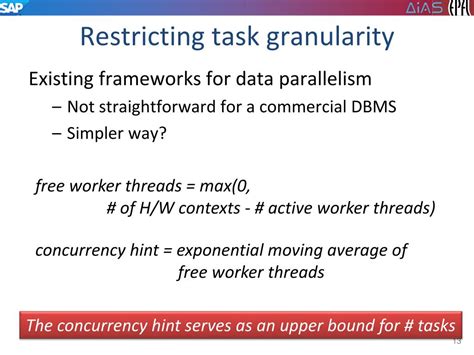 Ppt Task Scheduling For Highly Concurrent Analytical And Transactional Main Memory Workloads