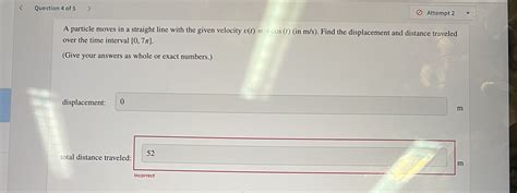 Solved A Particle Moves In A Straight Line With The Given Chegg