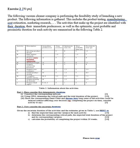 Solved Exercise 2 50 ﻿pts The Following Vacuum Cleaner
