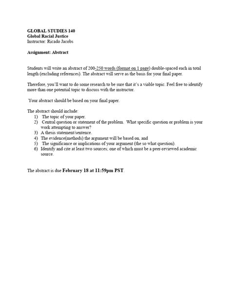 Abstract Guidelines Pdf