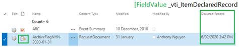 sharepoint and office 365 sharepoint online declare undeclare item