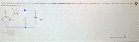 Find The Voltage Across Vout In The Circuit In The Chegg Com