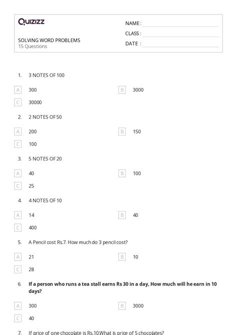 50 Mixed Operation Word Problems Worksheets For 4th Class On Quizizz Free And Printable