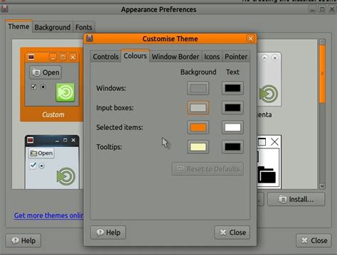 Re Creating The Classical Ubuntu Orange Theme Artwork Ubuntu Mate