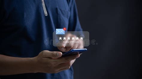 Person Receiving An Otp Code Through A Message On Their Smartphone