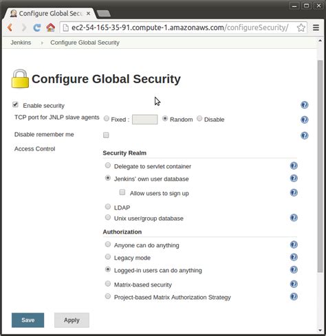 jenkins on ec2 2 configuration 2016