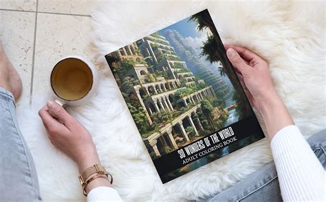 30 Wonders Of The World Adult Coloring Book Lince Lalo 9798396042353 Books