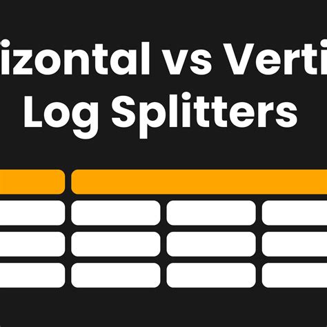 Horizontal Vs Vertical Log Splitters Full Comparison Guide With Chart Pro Tree Supplies