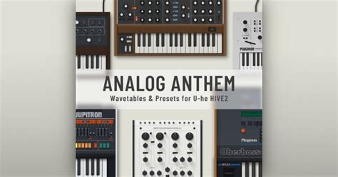Plugmon Releases Analog Anthem Soundset For U He Hive 2 Synthesizer