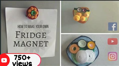 Fridge Magnet Diy Make Your Own Fridge Magnet At Home Youtube