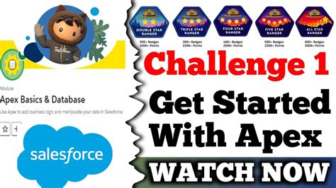 Get Started With Apex Apex Basics And Database Salesforce Challenge 1 Youtube Get Started With Apex Apex Basics And Database Salesforce Challenge 1 Youtube