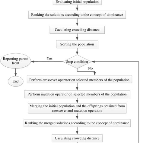 Flow Chart Of Nsga Ii Algorithm Download Scientific Diagram