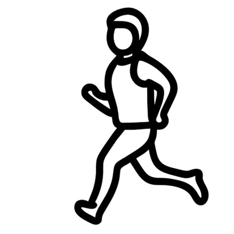Premium Vector Running Icon Outline