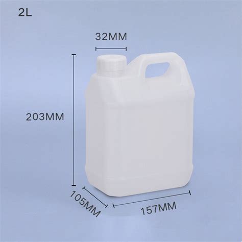 Empty 2l Plastic Jerry Can Chemical Barrel Alcohol Vicedeal