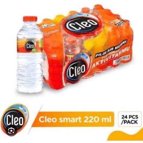 Jual Cleo Botol Mini Isi 24 Botol Cleo 220ml Cleo Botol Kecil Air Mineral Cleo Shopee Indonesia