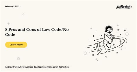 Low Code No Code Development Pros Cons JetRockets