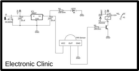 Pir Motion Sensor Circuit Diagram