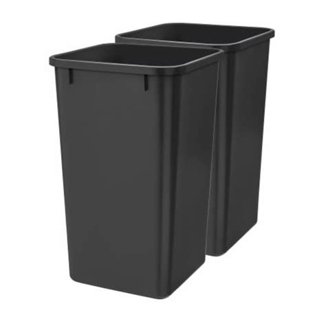 Rev A Shelf Polymer Replacement 27 Qt Trash Bin Black 2 Pack RV 1024 18 2 1 Piece Fred Meyer