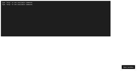 React Terminal Kit Usage Forked Codesandbox