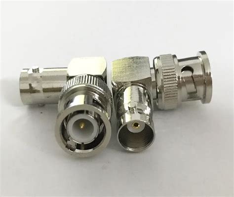 10pcs Bnc Female To Bnc Male Right Angle 90 Degree Rf Adapter Connector 50ohm In Connectors From