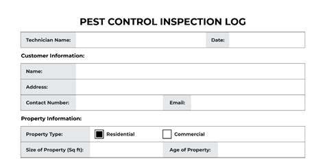 Pest Control Log Template Free Pdf Download Fieldroutes