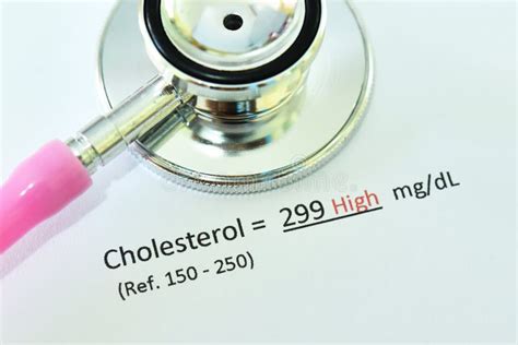 Abnormal High Cholesterol Test Result Stock Image Image Of Health Clinical