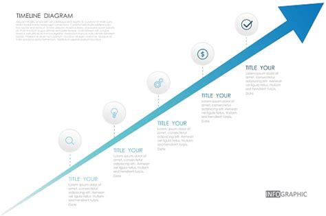 타임 라인 다이어그램 인포 그래픽 서클 템플릿 요소 비즈니스 5 단계 프로젝트 현대 타임 라인 다이어그램 프리젠 테이션 개념