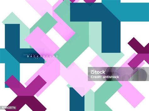여러 가지 빛깔된 추상적인 기하학적 도형 기하학 배경 웹 배너에 대 한 0명에 대한 스톡 벡터 아트 및 기타 이미지 0명 3차원 형태 결정체 Istock