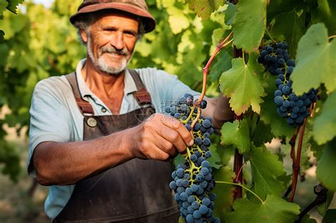 摘葡萄的农民高清图片下载 正版图片600903106 摄图网