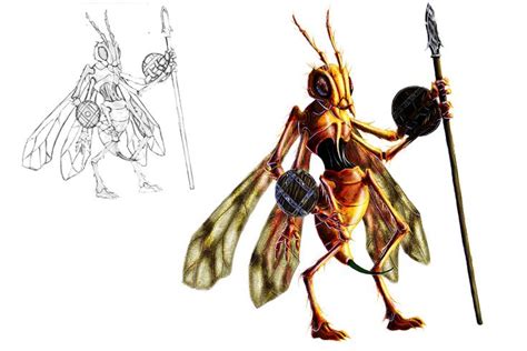 Best Insect Human Hybrid Images On Pinterest Babes Character Design And Character Ideas
