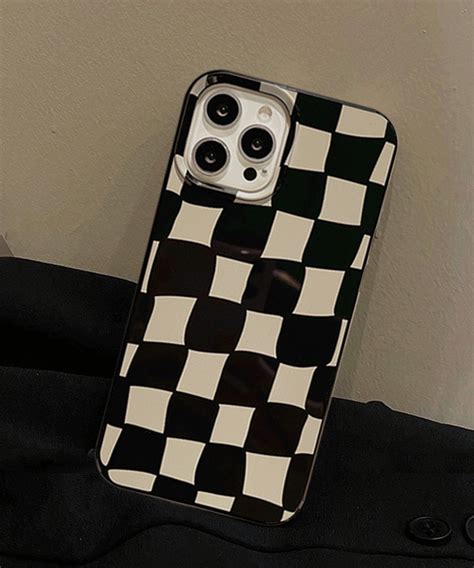 추가금x 아이폰 7 8 Se2 Se3 투명 젤리 실리콘 하드 고양이 체커보드 케이스 에이블리