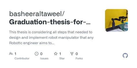 Github Basheeraltaweel Graduation Thesis For Mechatronics Engineering