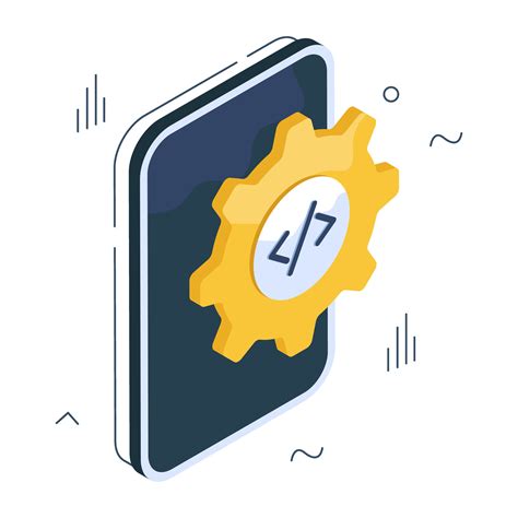 Trendy Vector Design Of Mobile Coding Vector Art At Vecteezy