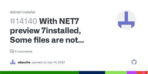 With NET Preview Installed Some Files Are Not Identical In Exe Installer And In Zip Package