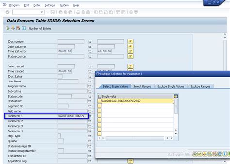 sap s 4 how to get stuck idoc number in sm58 queue via transaction id