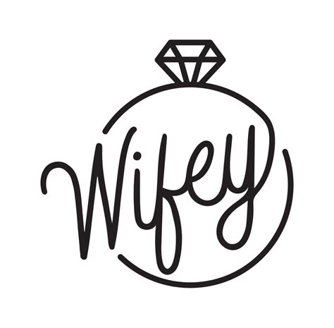 Wifey Ring Decal Vinyl Car Decal Window Decal Laptop Decal Vinyl Sticker Etsy