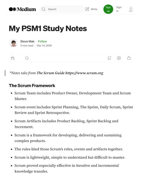 Psm Summary Pdf