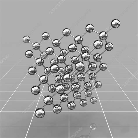 Diamond Crystal Structure Illustration Stock Image C0581218