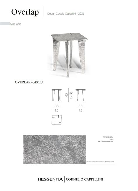 Overlap Cast Metal Coffee Table By Claudio Cappellini For Hessentia For