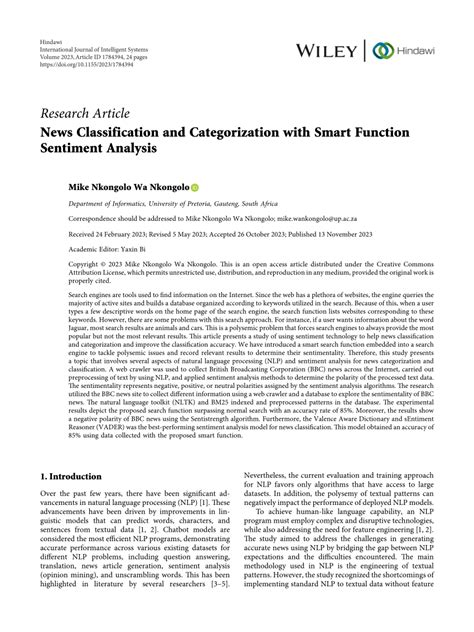 Pdf News Classification And Categorization With Smart Function